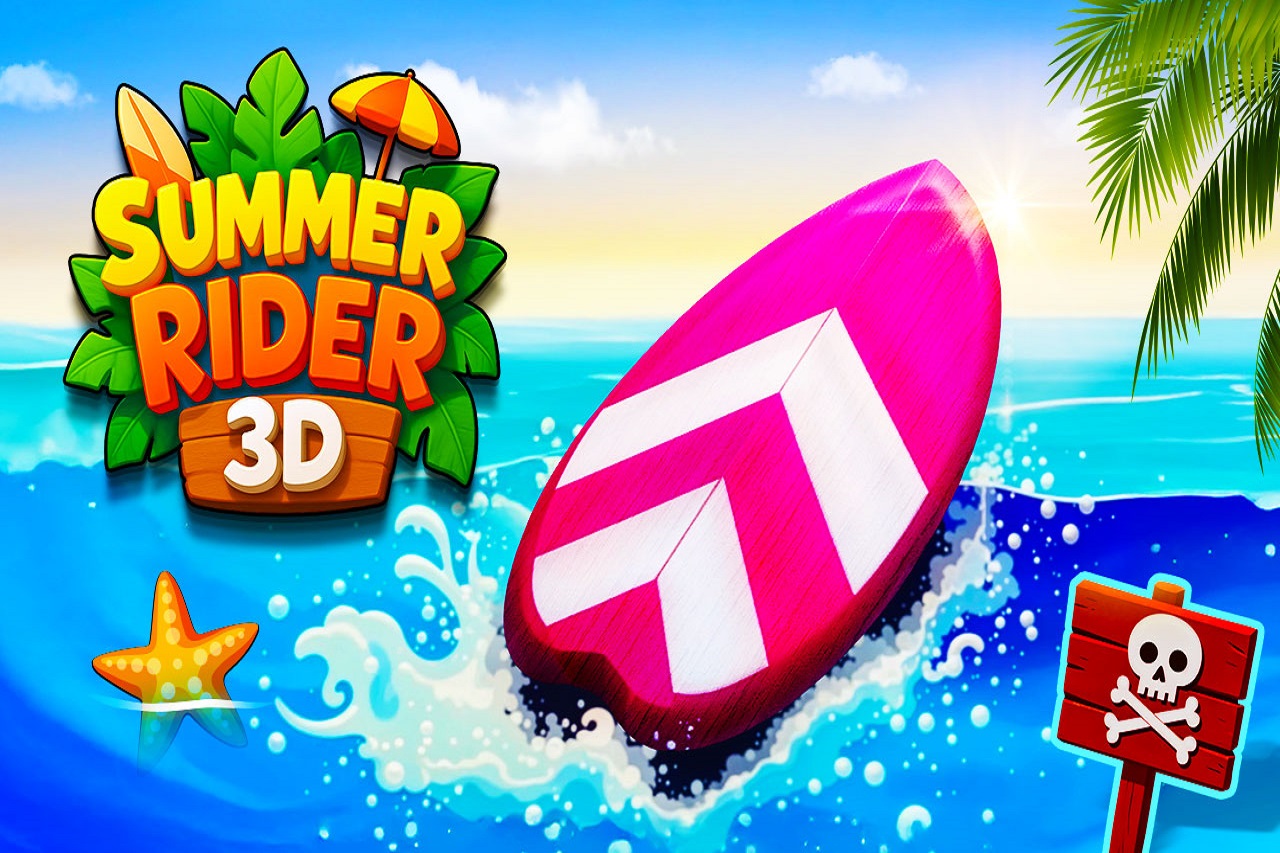 Summer Rider 3D - Geometry Dash Lite